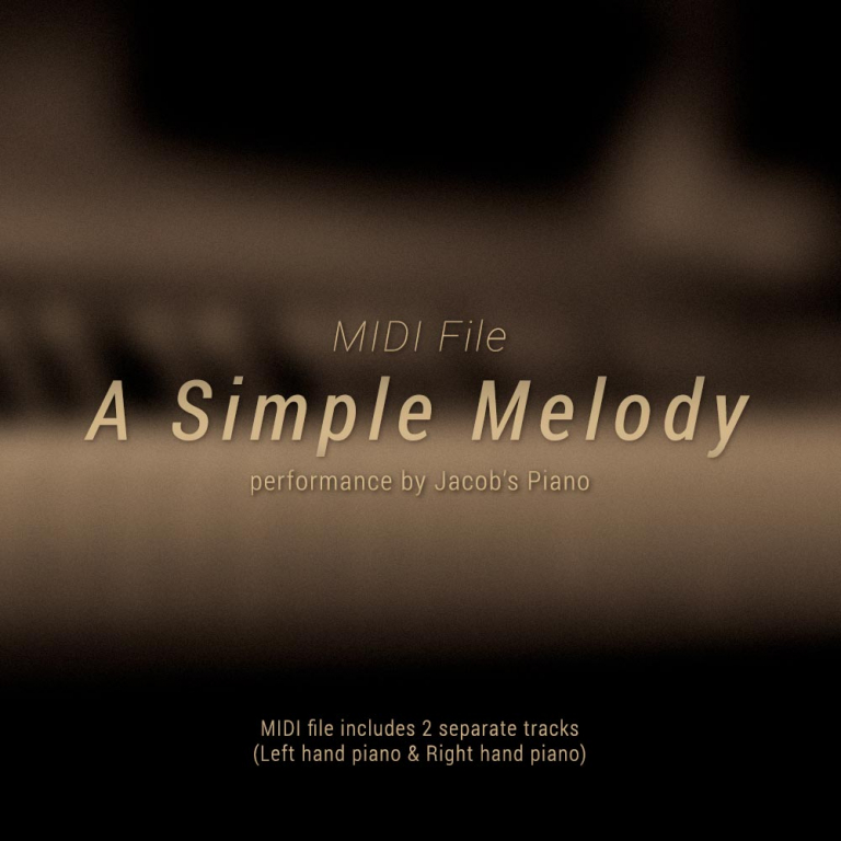 A Simple Melody (MIDI) - Jacob's Piano