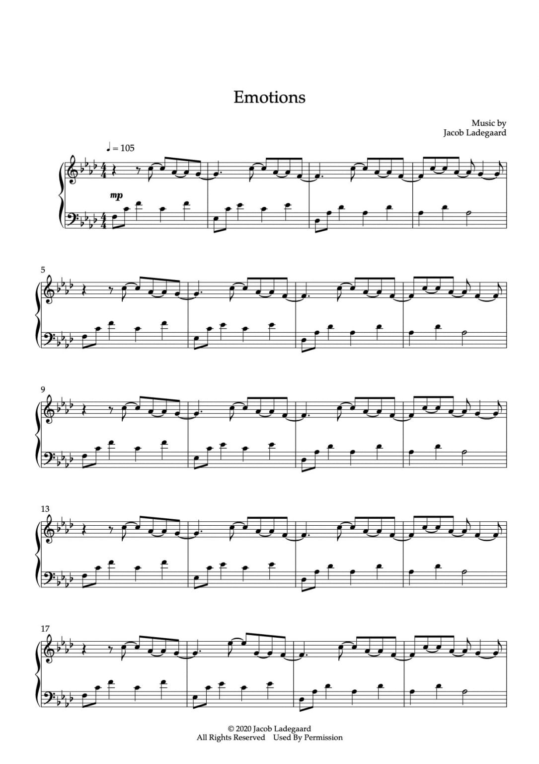 The Emotions Collection - Jacob's Piano