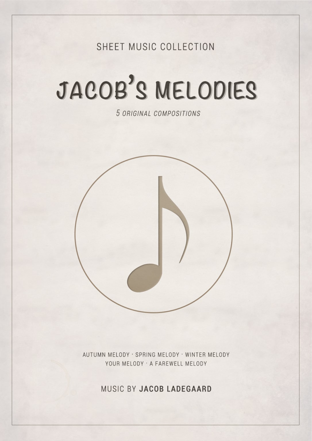Sheet Music from Jacob's Piano - Find my original sheets here.
