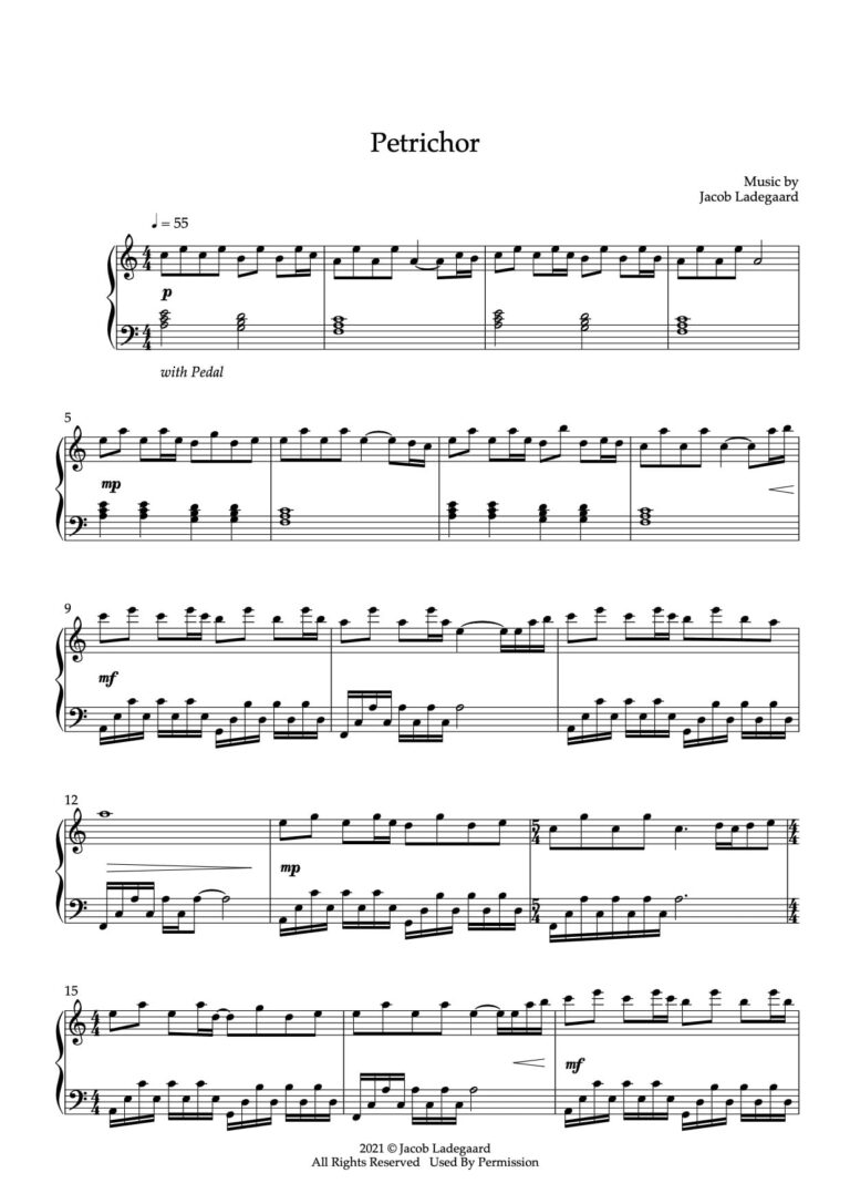 Petrichor - Original Piano Composition by Jacob's Piano