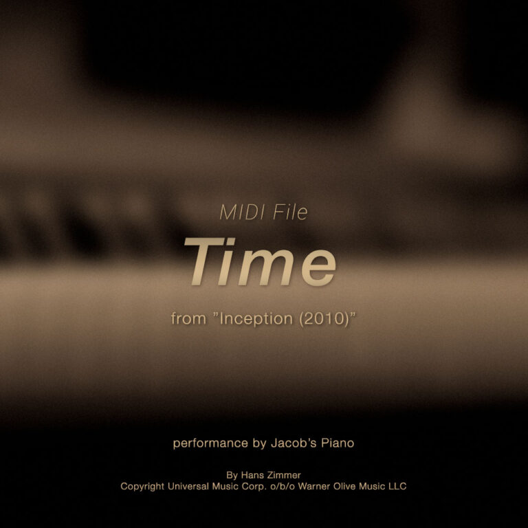 Time (from "Inception") (MIDI) - Jacob's Piano